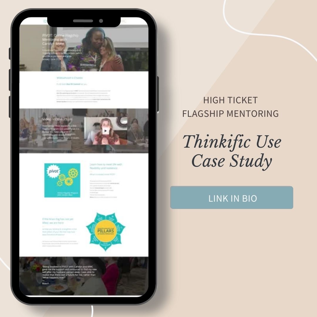 Thinkific Mentor Program Case Study : Claire Lindsey Learning Articles